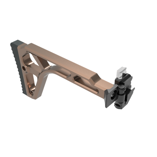 💀 SKELETON STOCK WITH BRACE ADAPTER TO PICATINNY RIS・ 3MF File for ・Cults