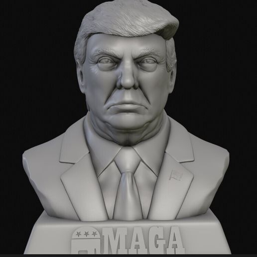 👤 Donald Trump Bust・ 3D File for 3D printing・Cults