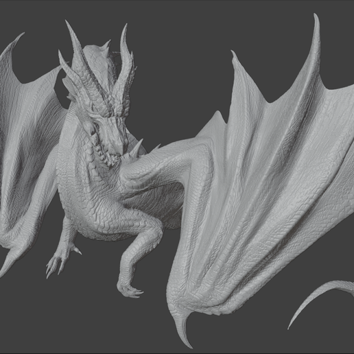 👹 Fatalis 1/100 - Monster Hunter World・ 3D File for 3D printing・Cults