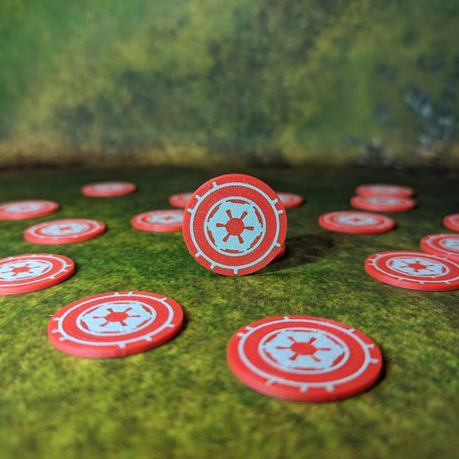 ⭐ Star Wars Legion: Empire Order Tokens STL・ STL File for 3D printing・Cults