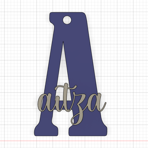 STL file aitza keychain 🗝️ ・3D printing model to download・Cults