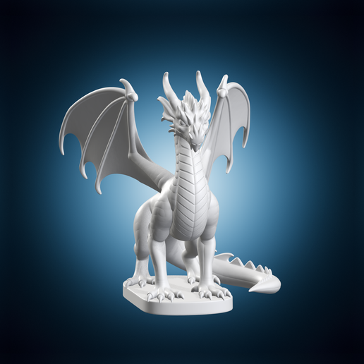🐉 Dragon Statue 3D Print Model STL File・ 3D File for 3D printing・Cults