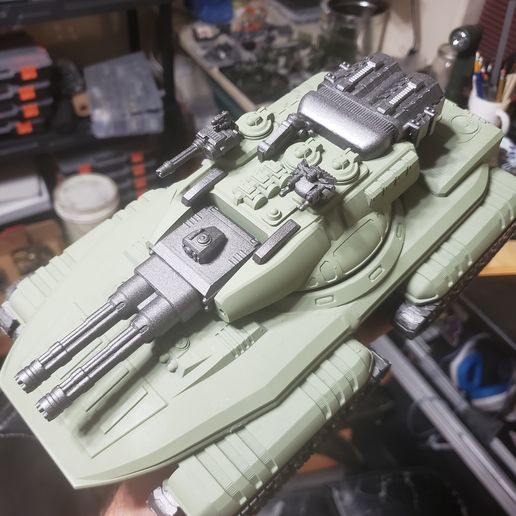 🪖 Renegar Superheavy Tank (Base Model) - 28mm (1/56th Scale)・ 3D File ...