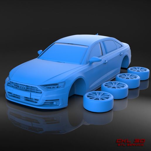 STL file Audi A8 Long STL 🚗 ・3D print object to download・Cults