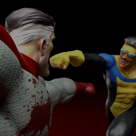 3D file Invincible Vs Omni-Man 33 Cm 🎨 ・Template to download and 3D ...