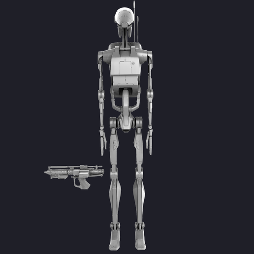 ⭐ Star Wars Battle Droid 3D MODEL・ 3D File for 3D printing・Cults