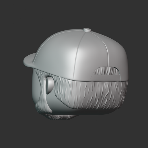 STL file A male head in a Funko POP style. A man in a cap. MH_5-16 ♂️ ...