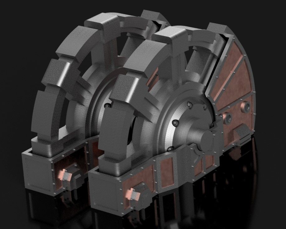 Download free STL file Industrial generator • 3D printable model ・ Cults