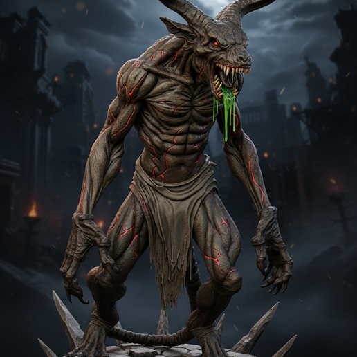🐉 Hellspawn Demon – 3D Printable Model.・Free STL File for 3D printing・Cults