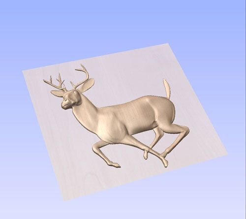 🦌 Deer Blazing・Free STL File for 3D printing and CNC machining - Laser ...