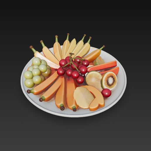 3d fruit plates