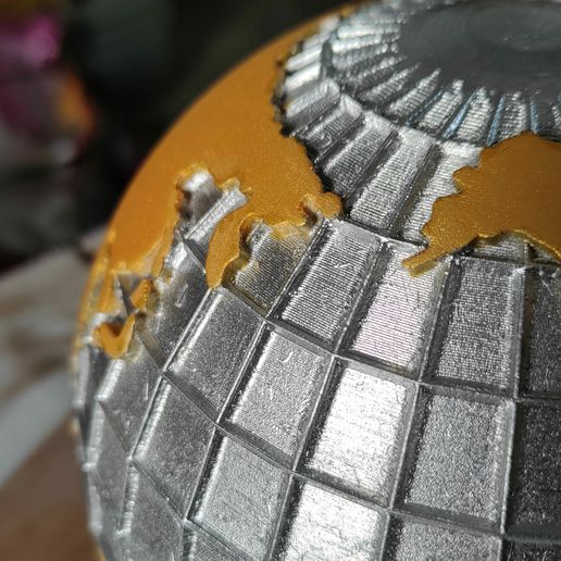 STL file Grid Globe for Desktop 🌍 ・Model to download and 3D print・Cults