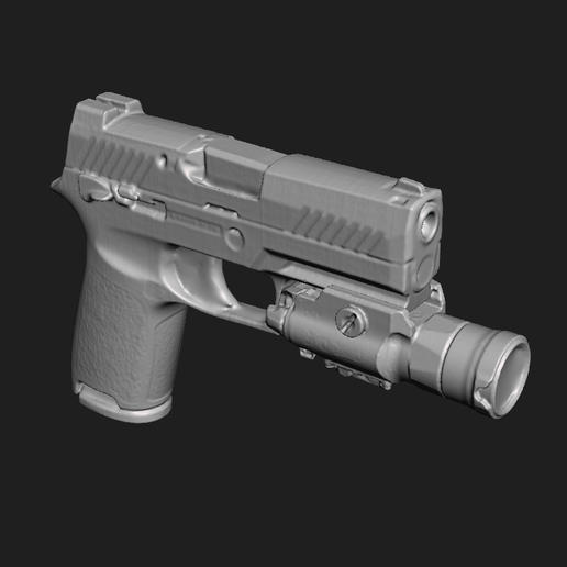 STL file Sig Sauer P320 M18 Surefire XH 35 Real Size Scan 3D Gun Mold 🩻 ...