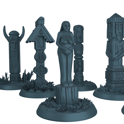 🎲 Pagan Idols・ STL File for 3D printing・Cults