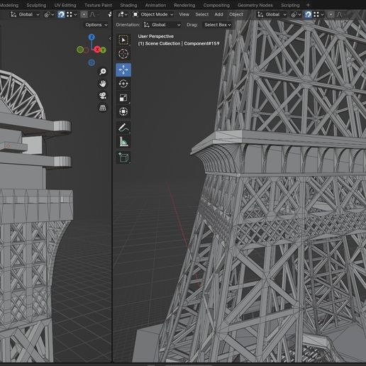 🏛️ Eiffel Tower Accurate Resin・Free STL File for 3D printing・Cults