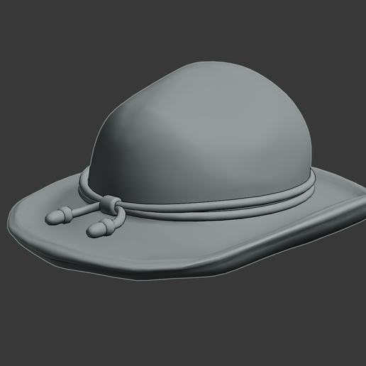 🎩 Classic Round Dome Hat with Rope Band – 3D Printable Hat STL Model ...