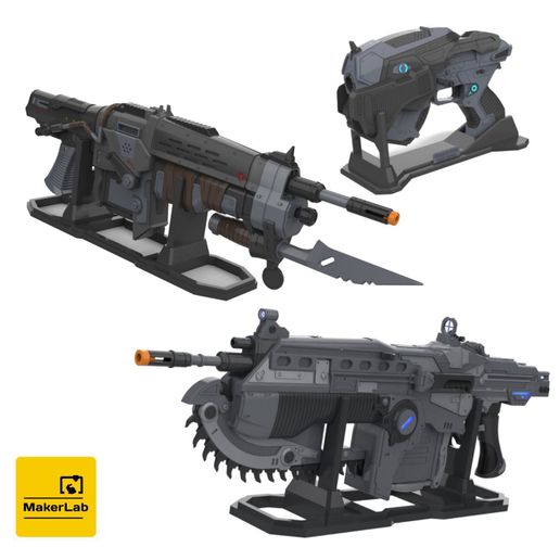 🔫 Gears of War - 3 Printable models - STL - Commercial Use・ 3D File for ...