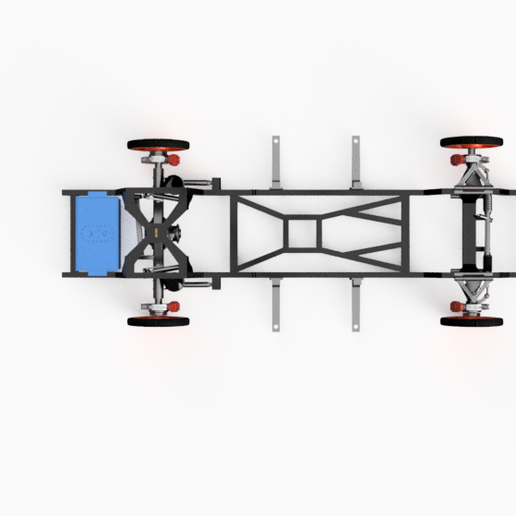 🖼️ FRAME 56 FORD F100 FOR 1/25 MODEL KIT. Chip Foose FD100 slammed ...