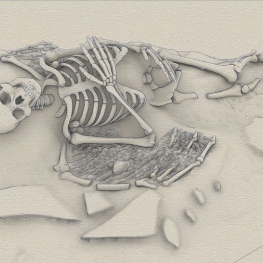 👼 Angel Fossil - Angel Skeleton - Fallen angel・ STL File for 3D ...