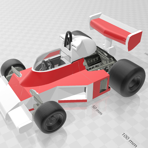 🚗 McLaren M23 - tooned style・ 3D File for 3D printing・Cults