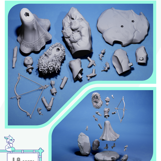 🎬 Merida (Brave)・ 3D File for 3D printing・Cults