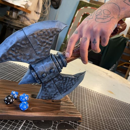 🎲 DICE TOWER - Battle Axe・ 3D File for 3D printing・Cults