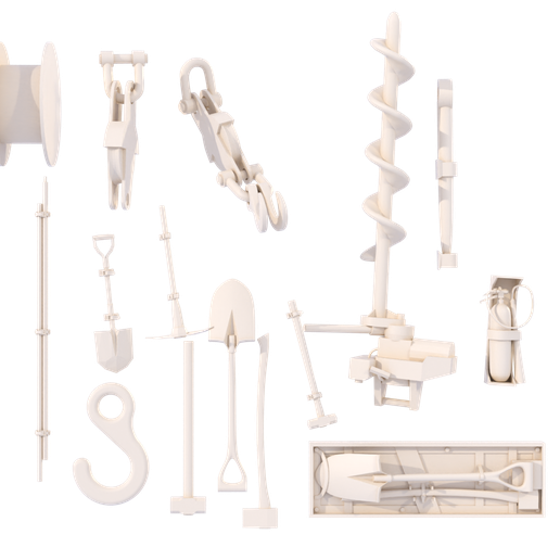 🫡 set of tools・ STL File for 3D printing・Cults