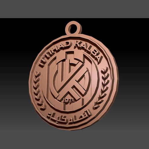 3D file UAE Pro League Al Ittihad Kalba SCC keychan badge 📛 ・3D ...