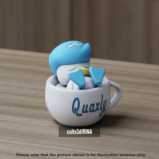 🐉 Quaxly chill cup・ STL File for 3D printing・Cults