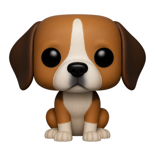 🐕 Funko Pop Style Beagle Dog – 3D Printable Figurine・ STL File for 3D ...