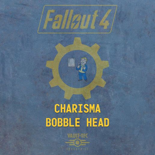 🦸 Fallout 4 - Charisma Bobblehead・ OBJ File for 3D printing・Cults