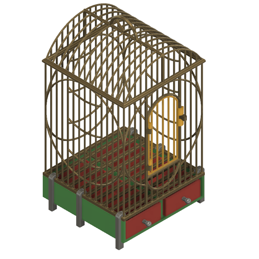 🏠 House Style Economy bird cage for finches, canaries, parakeets and ...