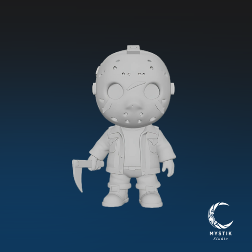 👾 Jason Voorhees chibi version - The horror icon in adorable format ...