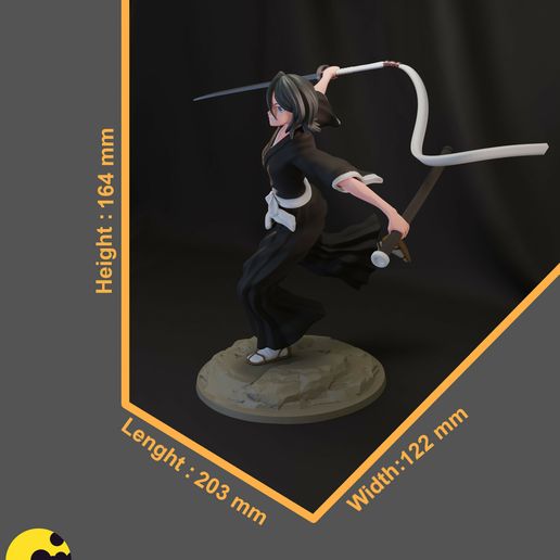 🗡️ Rukia Kuchiki - Bleach・ STL File for ・Cults