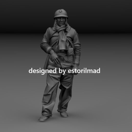 🪖 WW2 FRENCH TANK DRIVER 1940 v2・ STL File for 3D printing・Cults