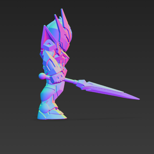 🥷 Stealth Assassin Mecha Villain (STL) - Agile Chibi Sword Robot - FDM ...