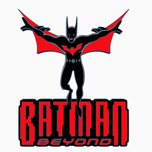 batman beyond white background