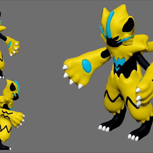 🐉 Pokemon Zeraora・ 3D File for ・Cults