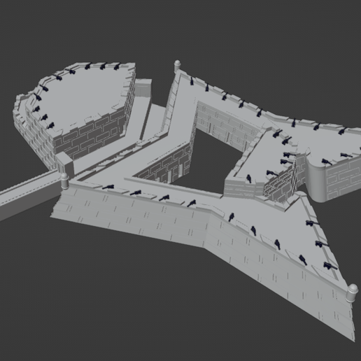 🏰 CASTILLO DE SAN TELMO, MALTA・Archivo STL para ・Cults