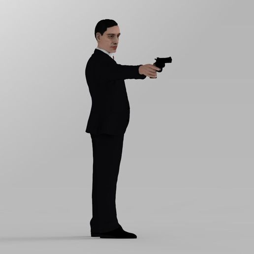 🎨 Al Pacino Michael Corleone Godfather figurine full color 3D printing ...