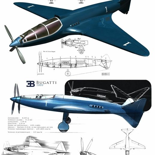 🇫🇷 R/C BUGATTI 100P 'RACER SPIRIT'・ STL File for ・Cults
