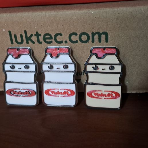 Free STL file 🍶 Yakult Cute Keychain 🍶 Yakult ・3D printable model to ...