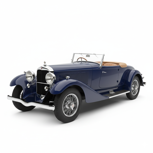 🚗 Hispano-Suiza H6B Roadster (1926) vintage car, 3D car model, taxi, hatchback, auto, vintage ...