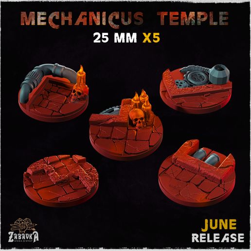 🕍 Mechanicus Temple - Bases & Toppers (Big Set++)・ 3D File for 3D ...