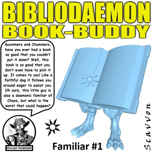 📚 Killian Teamaker presents: Bibliodaemon Book-buddy, Familiar #1・Free ...
