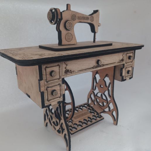 🧑‍🎤 Antique SINGER Sewing Machine・ 3D File for CNC machining - Laser ...
