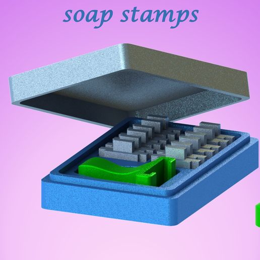 🧼 Soap stamps・ STL File for 3D printing・Cults