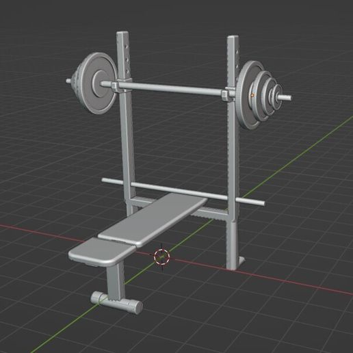 👽 Weight bench 1/10th・ STL File for 3D printing・Cults