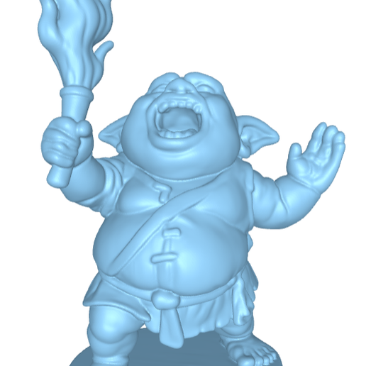 👺 Goblin fire eater・ STL File for 3D printing・Cults