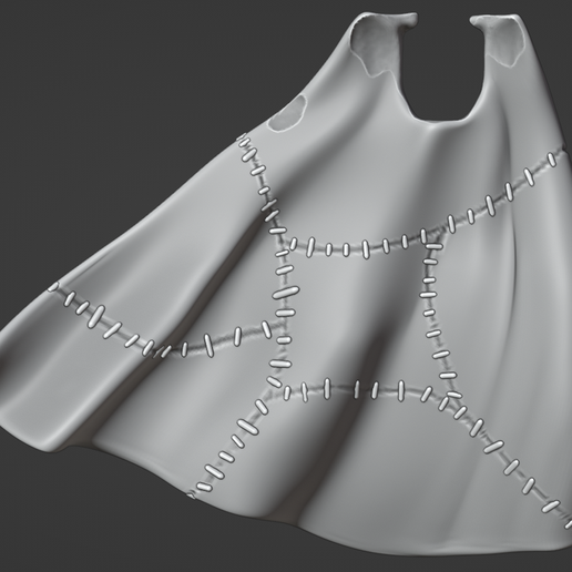 🎲 Ripped Flesh Cape for Chaotic Marines・Free STL File for ・Cults